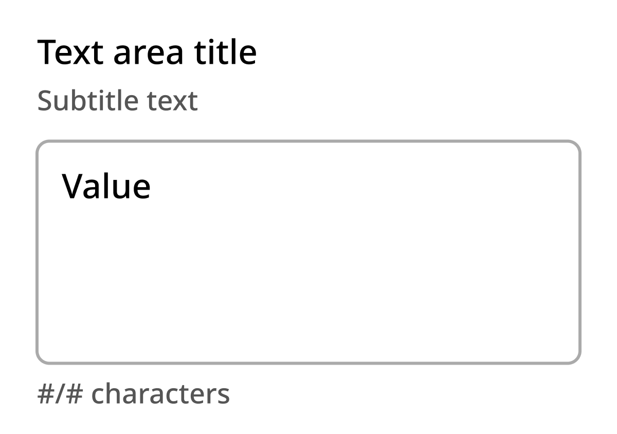 Text area - NYC Digital Design System
