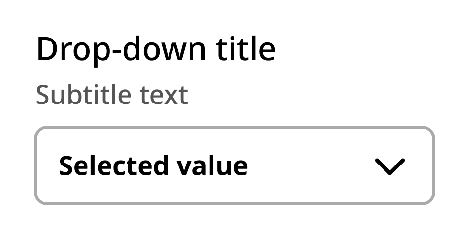 Drop-down select - NYC Digital Design System