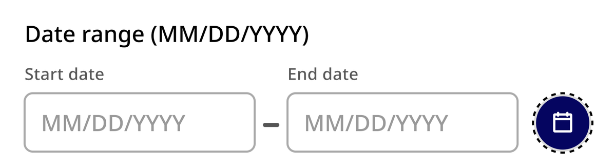 Date input - NYC Digital Design System