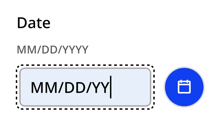 Date input - NYC Digital Design System